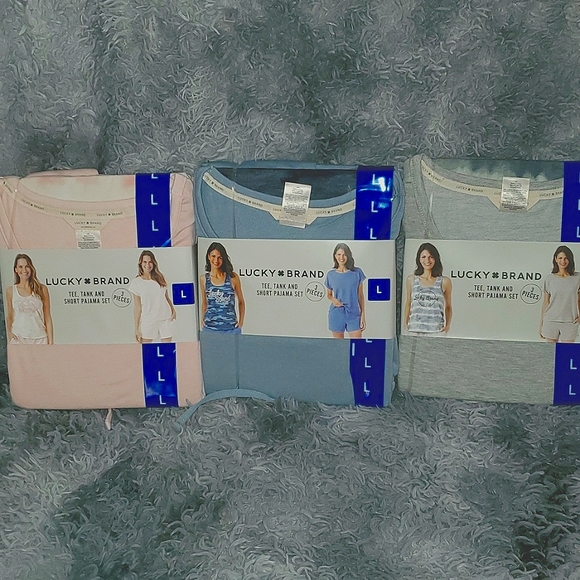 Lucky Brand | Intimates & Sleepwear | Lucky Brand 3 Piece Pj Set | Poshmark